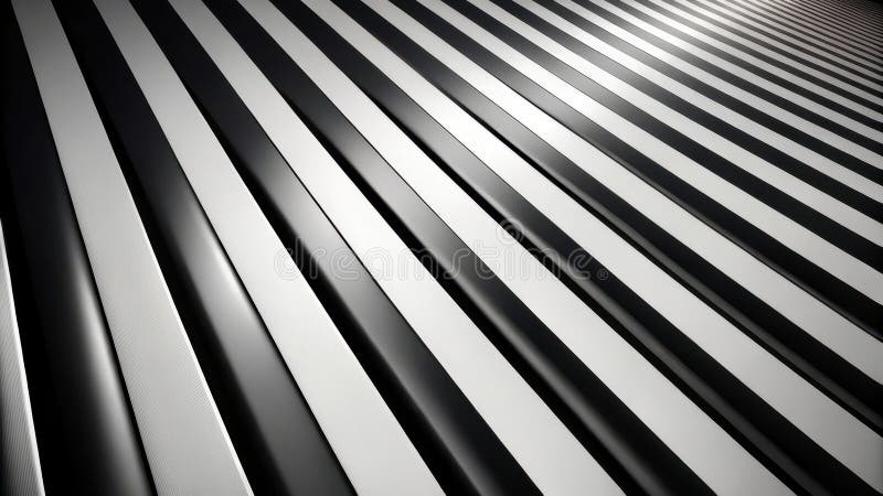 Abstract Black and White Parallel Lines Diagonal Perspective ...