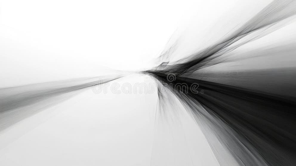 Abstract Black and White Particle Motion Background Stock Illustration ...