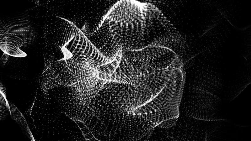 Abstract Black and White Particles Background. Particles Background ...