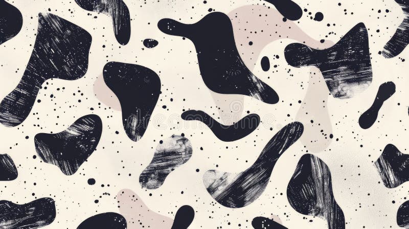 Abstract Black and White Pattern with Bold Black Spots. Suitable for ...