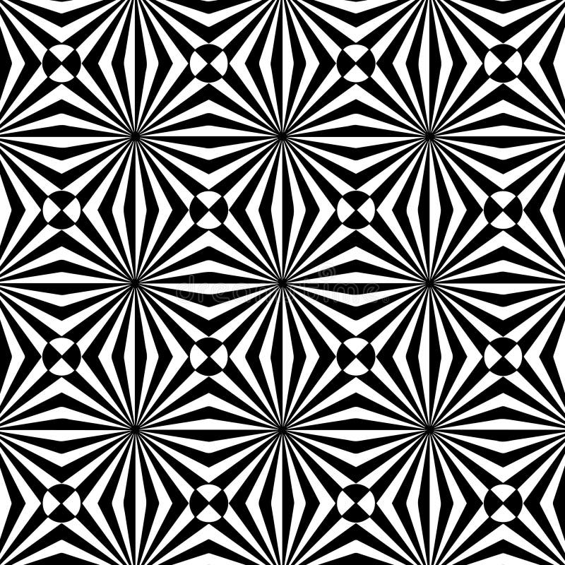 Abstract Black and White Pattern Design - Optical Illusion Stock Vector ...