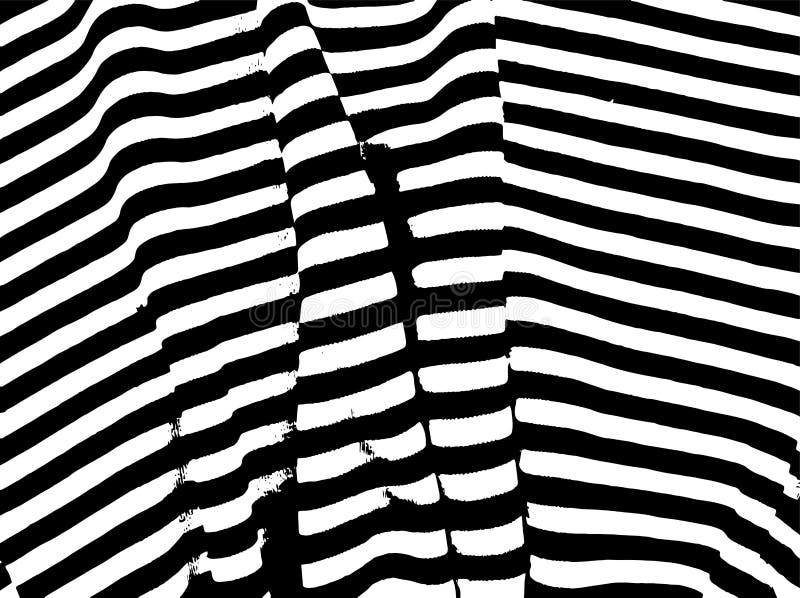 Curvy Irregular Dynamic Lines. Abstract Geometric Pattern. Stock Vector ...