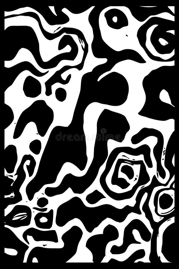 Abstract Black and White Pattern. for Use in Graphics Stock ...