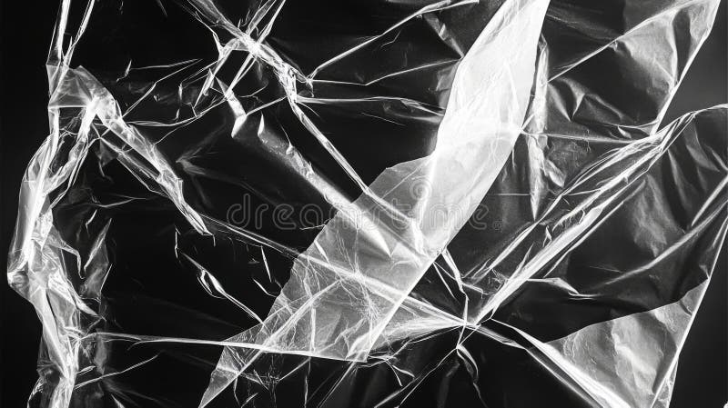 Abstract Black and White Plastic Film Texture Stock Illustration ...