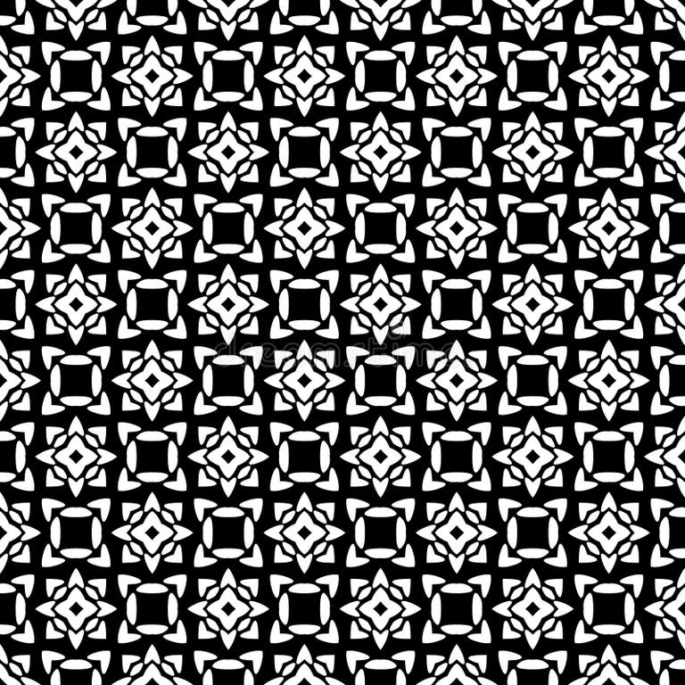 Abstract Black and White Rectangles and Star Shape Stock Vector ...