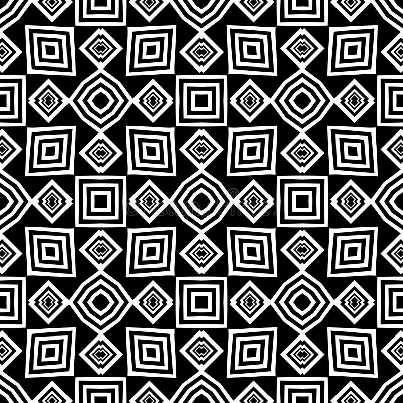 Abstract Black-and-white Seamless Pattern Vector. Stock Vector ...