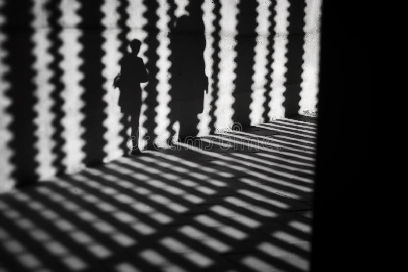 Abstract Black and White Shadows Mosaic Background Stock Illustration ...