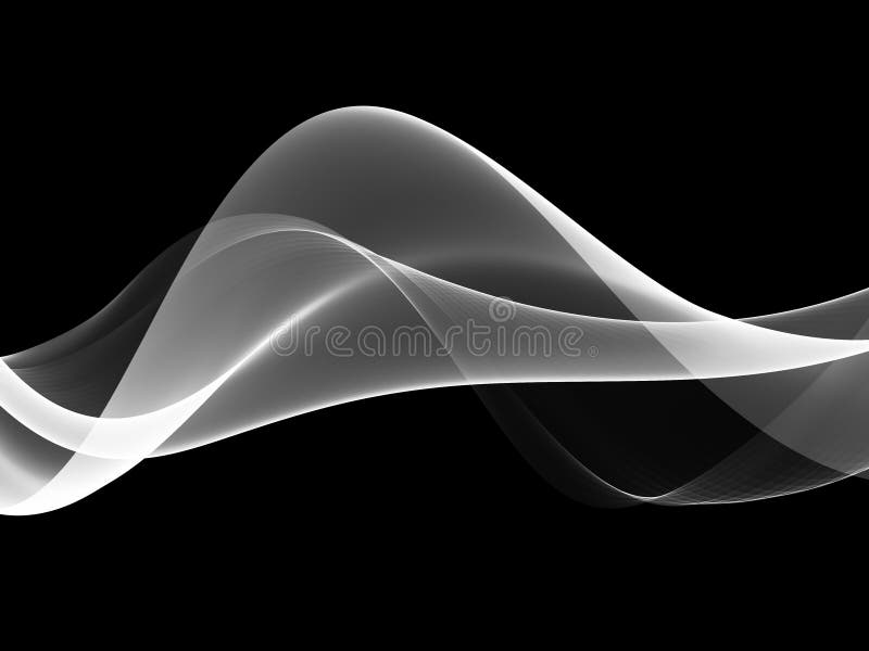Abstract Black and White Soft Wave Design Stock Illustration ...