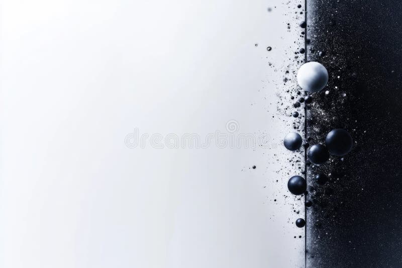 Abstract Black and White Spheres with Abstract Geometric Texture on ...