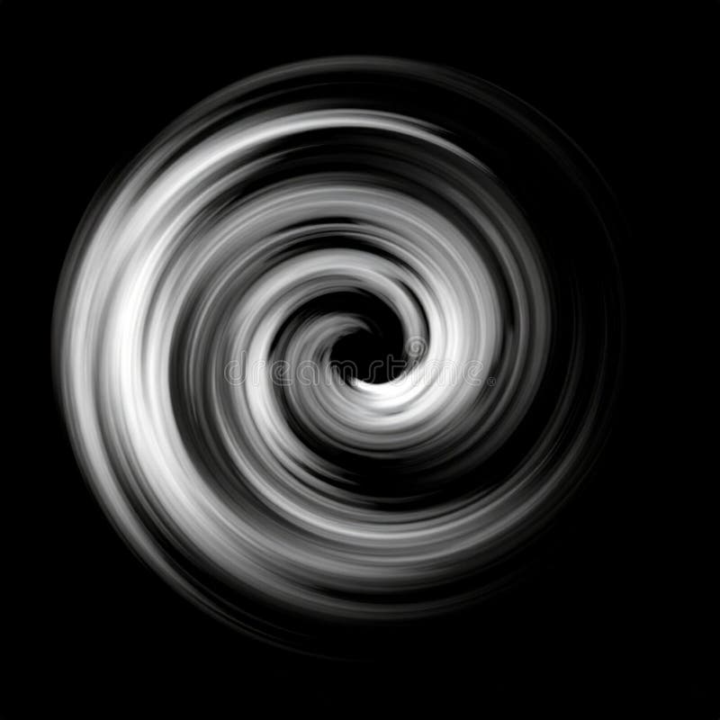 Abstract Black and White Spiral Vortex Stock Illustration ...