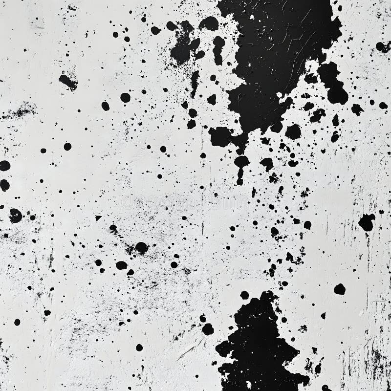 Abstract Black and White Splatter Stock Illustration - Illustration of ...