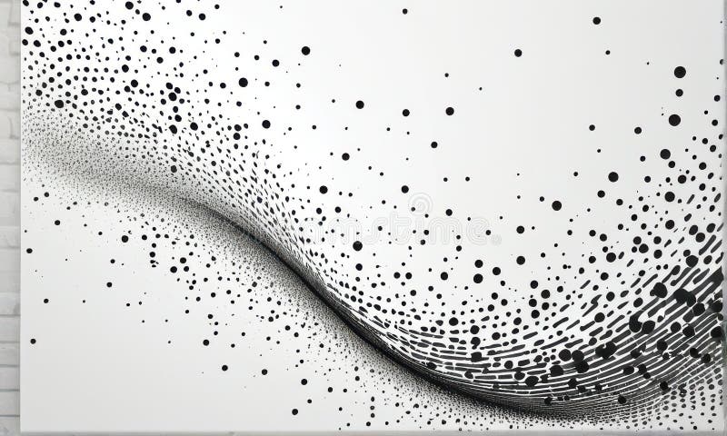 Abstract Black and White Square Wave on White Background Stock ...