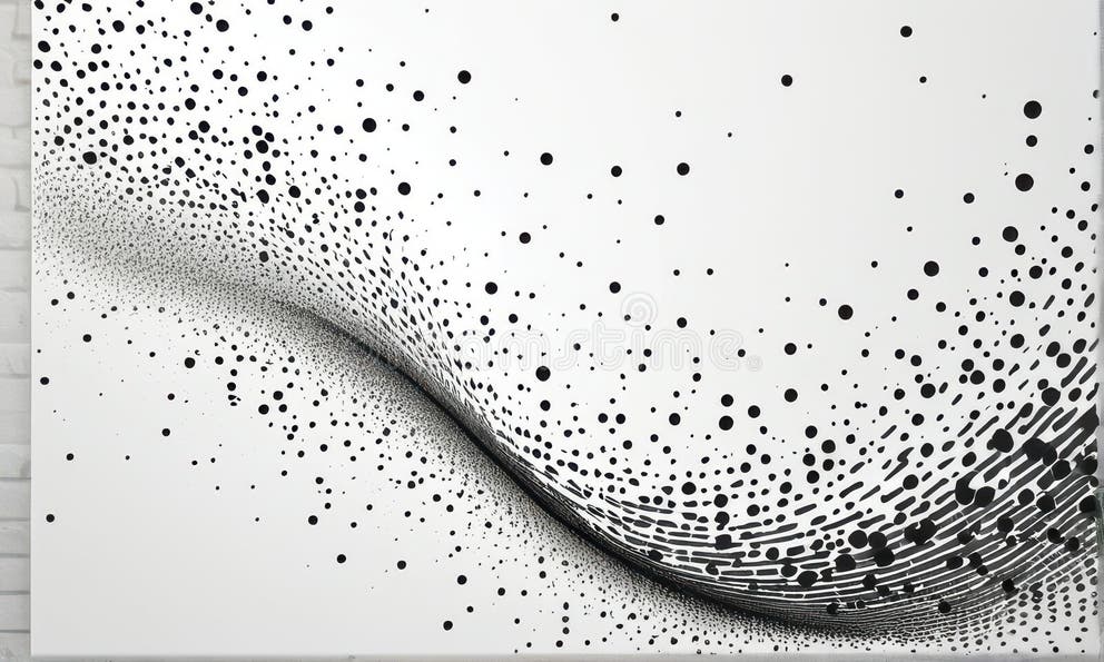 Abstract Black and White Square Wave on White Background Stock ...