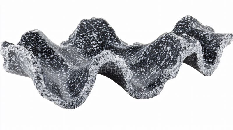 Abstract Black and White Stone Wave Sculpture High Quality Image Stock ...