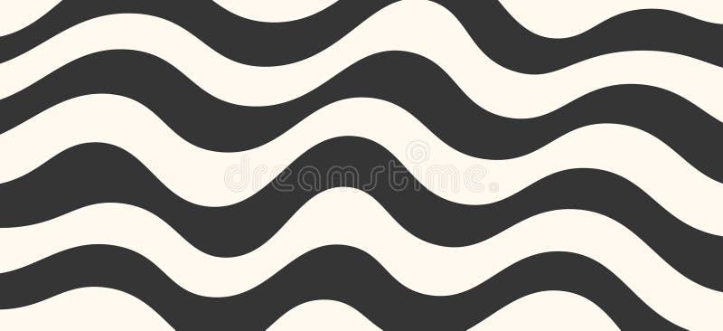 Abstract Black White Stripe Line. Geometric Wave Background. Natural ...