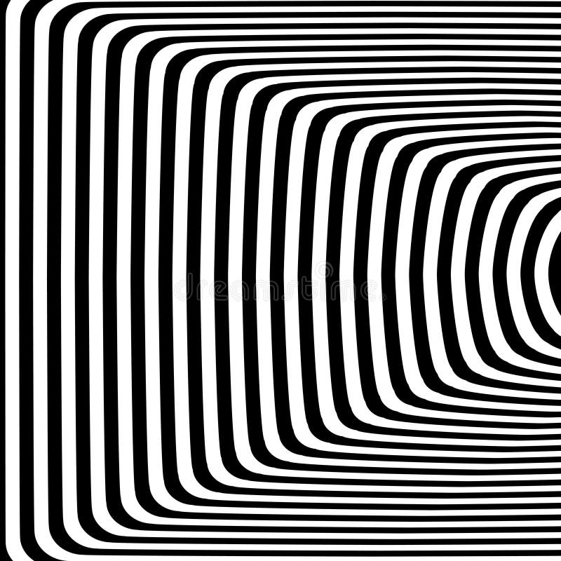 Abstract Black and White Striped Background. Geometric Pattern with ...