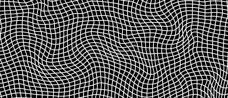 Set of Striped and Grid Cells Seamless Patterns. Black and White Colors ...