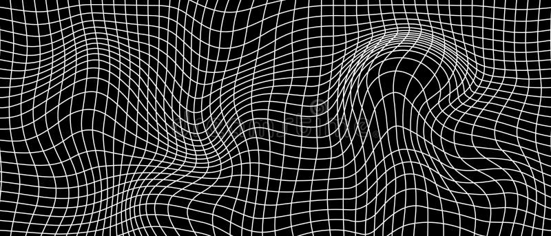 Abstract Black and White Striped Grid Background. Geometric Pattern ...