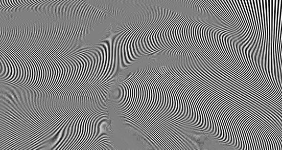 Abstract Black and White Style of Line Pattern Template Artwork ...