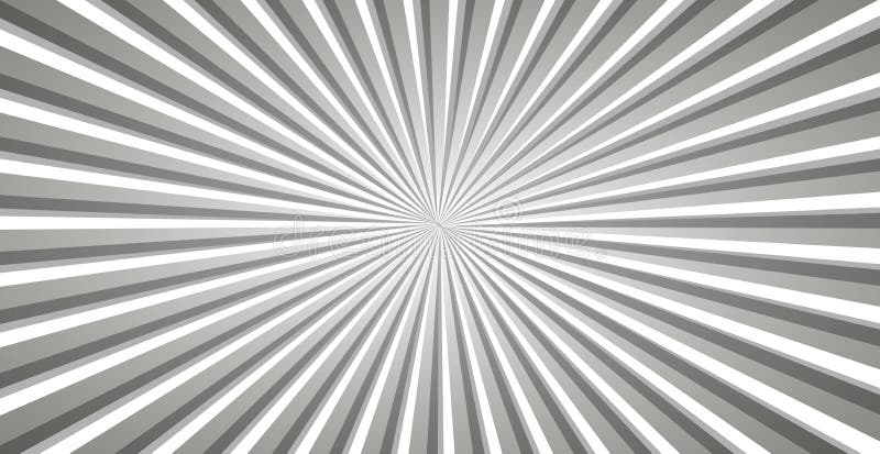Abstract Black and White Sun Rays - Vector Stock Vector - Illustration ...