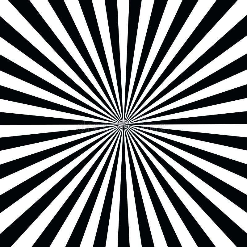 Abstract Black and White Sun Rays - Vector Stock Vector - Illustration ...