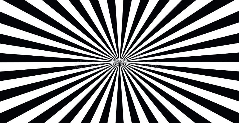 Abstract Black and White Sun Rays - Vector Stock Vector - Illustration ...