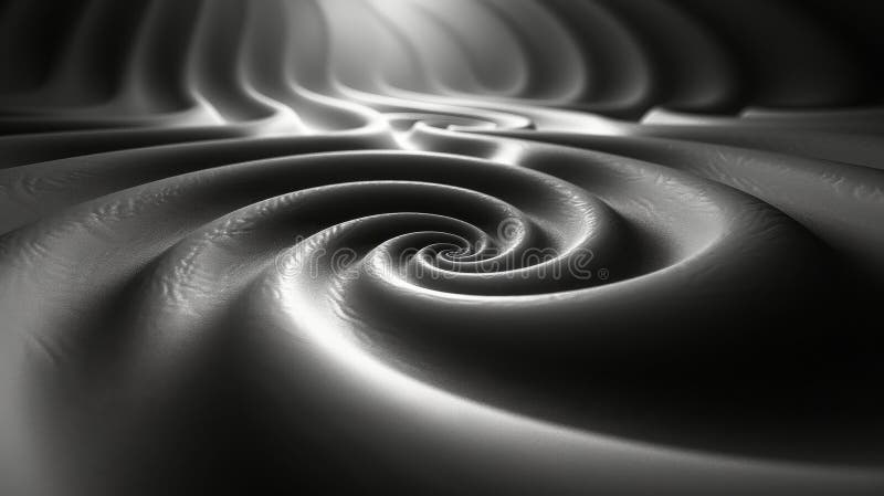 Abstract Black and White Swirl Pattern, Close-up View. Modern Art and ...