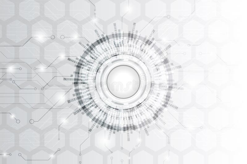 Circuit and Hexagon Background Technology, Abstract Technology C Stock ...