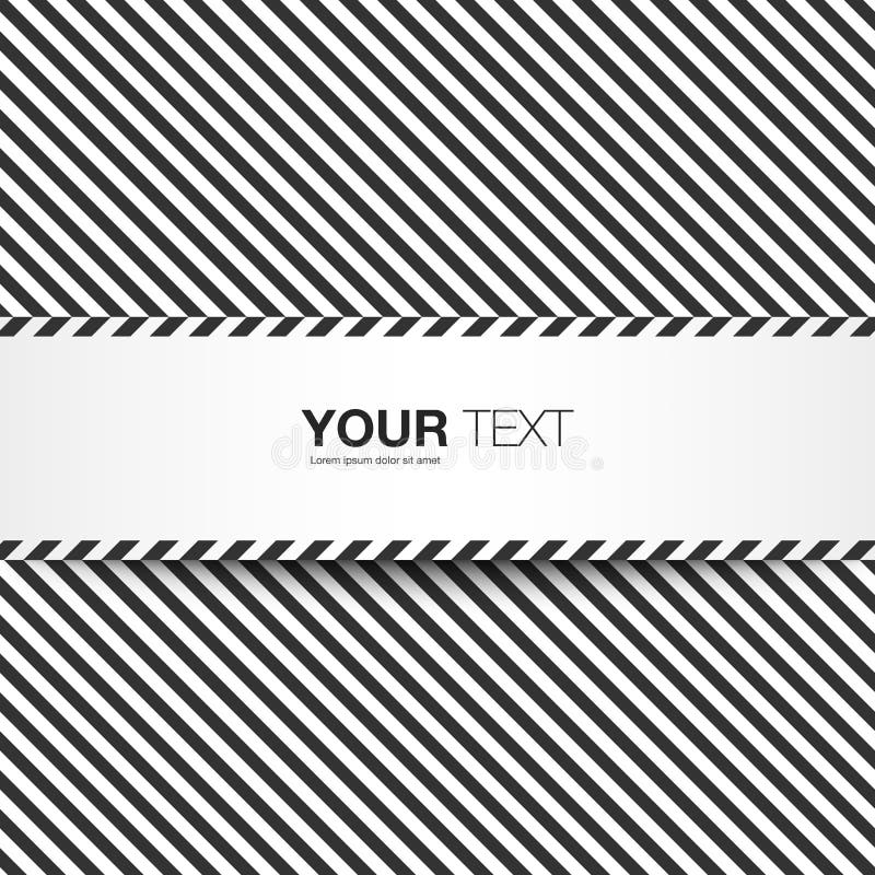 Abstract Black and White Text Box Stock Vector - Illustration of ...