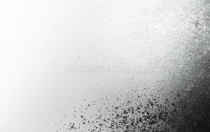 Abstract Black and White Texture with Particles Scattering from Left To ...