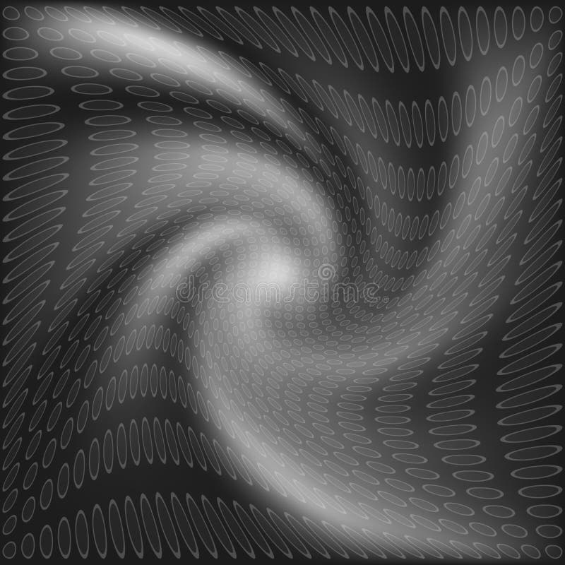 Abstract Black and White Twist Shape with Dot Stock Vector ...