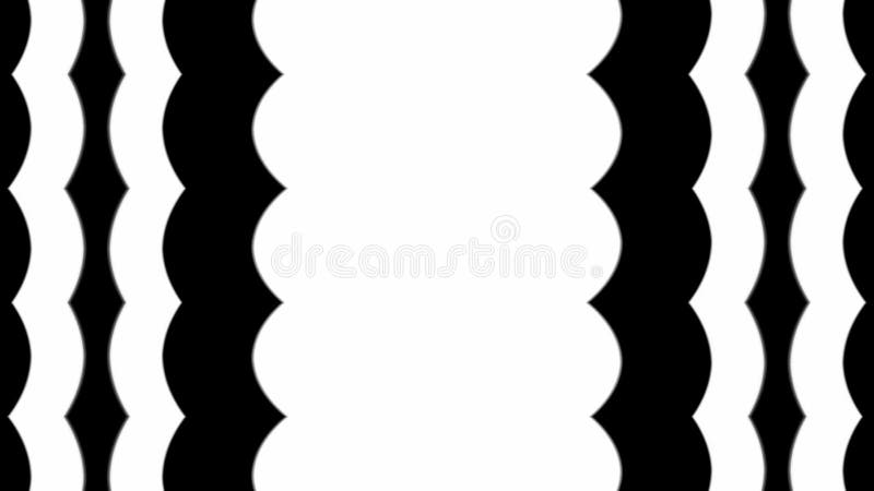 Abstract Black and White Undulating Pattern with Vertical Rows of ...