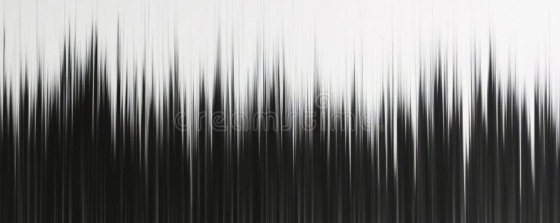 Abstract White Waveform Black Background Minimalist Soundwave Design ...