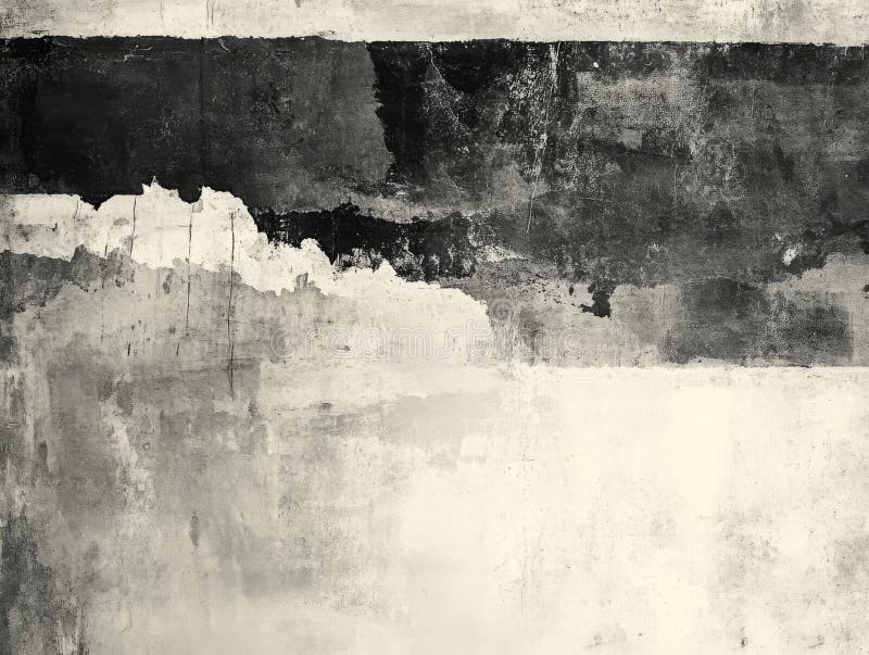 Abstract Black and White Wall Texture with Flakes of Paint Stock ...