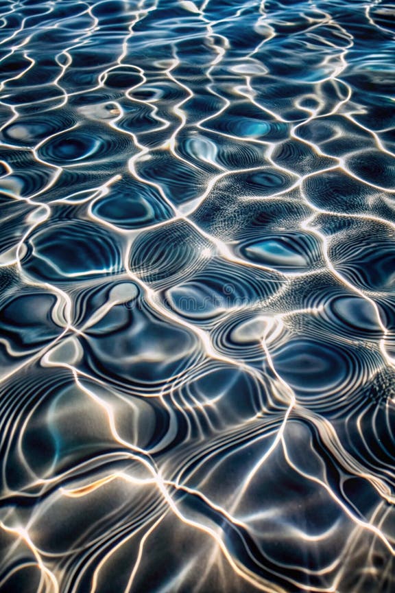 Abstract Black and White Water Pattern with Ripples Stock Illustration ...