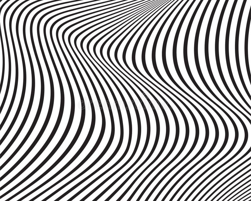 Abstract Black and White Wave Background Stock Vector - Illustration of ...