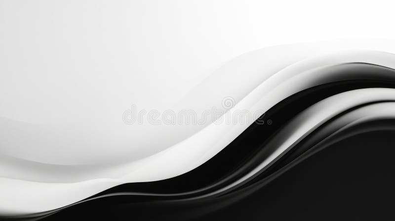 Abstract Black and White Wave Background Design Stock Illustration ...