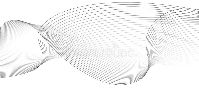 Abstract Black and White Wave Element for Design. Digital Frequency ...