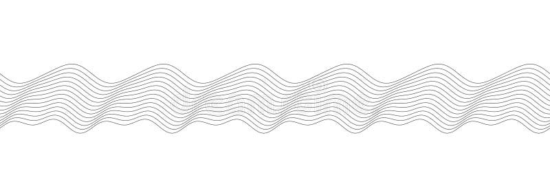 Abstract Black and White Wave Pattern Design for Modern Art and ...