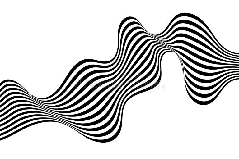 Abstract Black and White Wave Pattern. Eps 10 Stock Vector ...