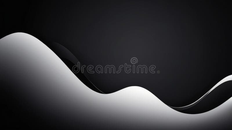 Abstract Black and White Wave Pattern Stock Illustration - Illustration ...