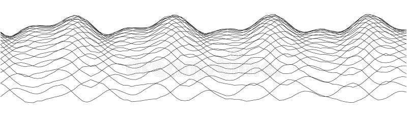 Abstract Black and White Wave Pattern for Modern Design and Background ...
