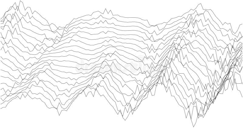 Abstract Black and White Wave Pattern for Modern Design Projects Stock ...