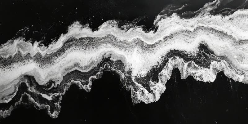 Abstract Black and White Wave Texture Design Modern Artistic Background ...