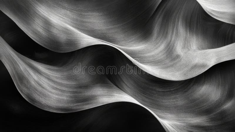 Abstract Black and White Wavy Lines Texture Stock Illustration ...