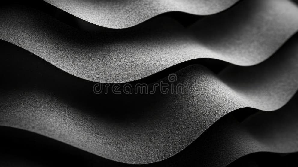 Abstract Black and White Wavy Texture Background Stock Illustration ...