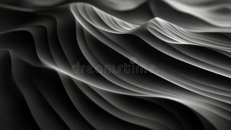 Abstract Black and White Wavy Texture Pattern, Artistic Background ...