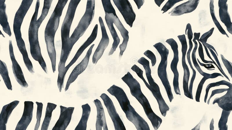 Abstract Black and White Zebra Pattern with Bold Stripes Design Concept ...