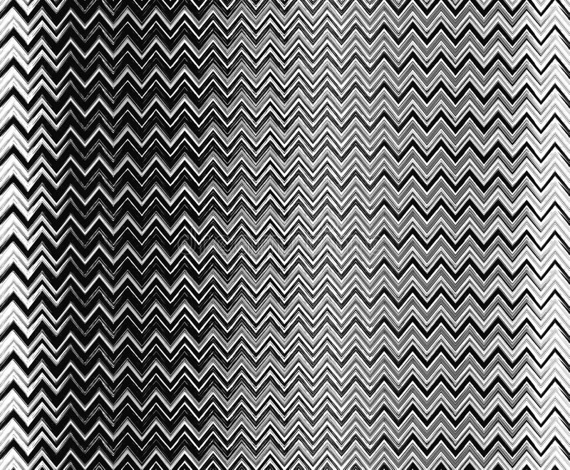 Abstract Black White Zigzag Brush Strokes Pattern Stock Vector ...