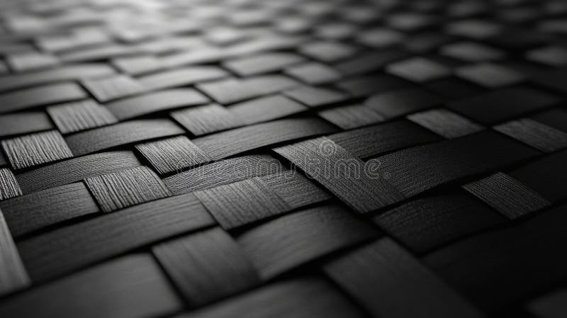 Abstract Black Woven Fabric Texture Pattern Stock Illustration ...